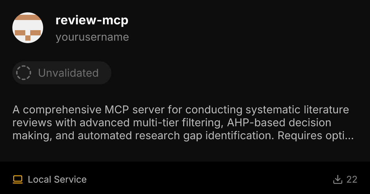 review-mcp | MCP Servers · LobeHub