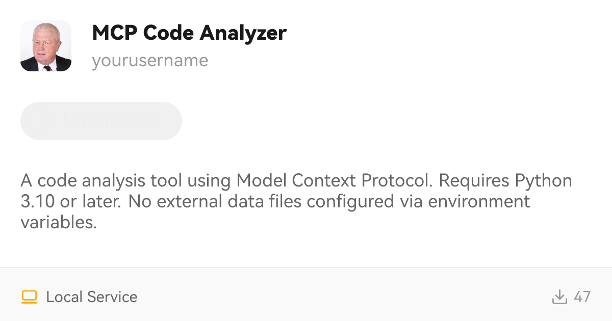 MCP Code Analyzer | MCP Servers · LobeHub