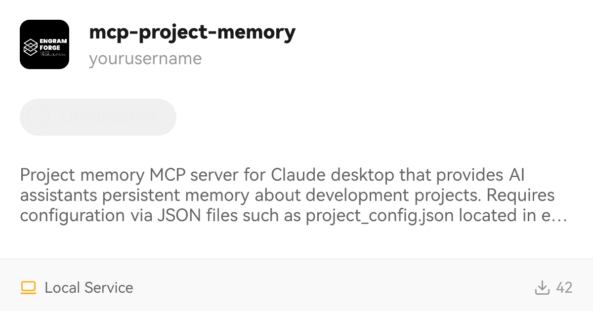 mcp-project-memory | MCP Servers · LobeHub