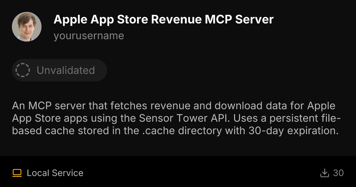 Apple App Store Revenue MCP Server |... · LobeHub
