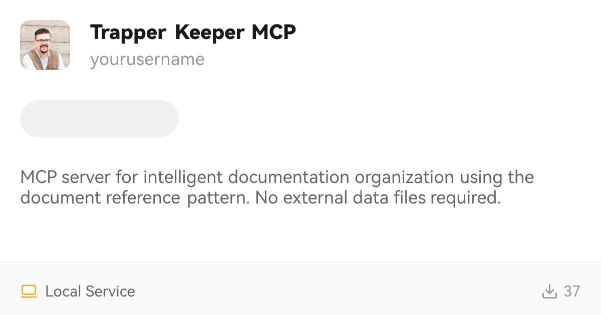 Trapper Keeper MCP | MCP Servers · LobeHub
