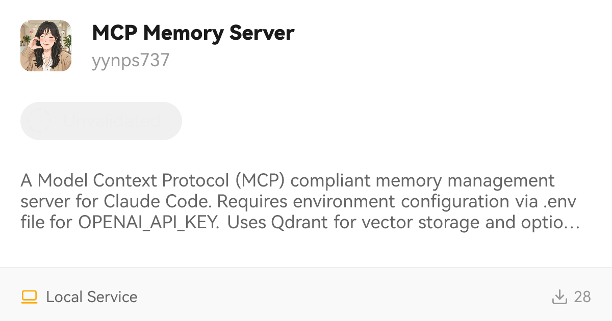 MCP Memory Server | MCP Servers · LobeHub
