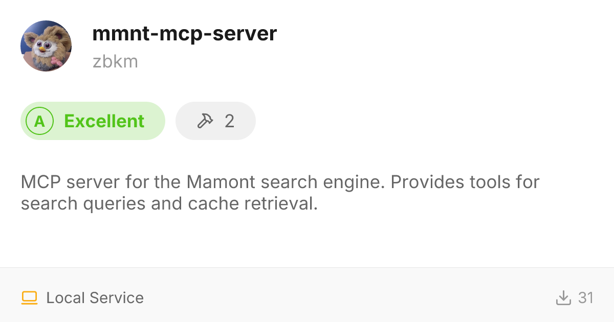 mmnt-mcp-server | MCP Servers · LobeHub