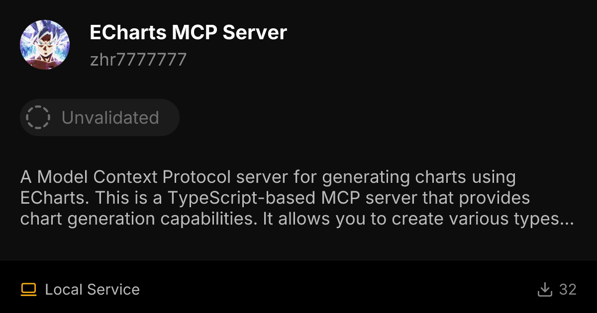 ECharts MCP Server | MCP Servers · LobeHub