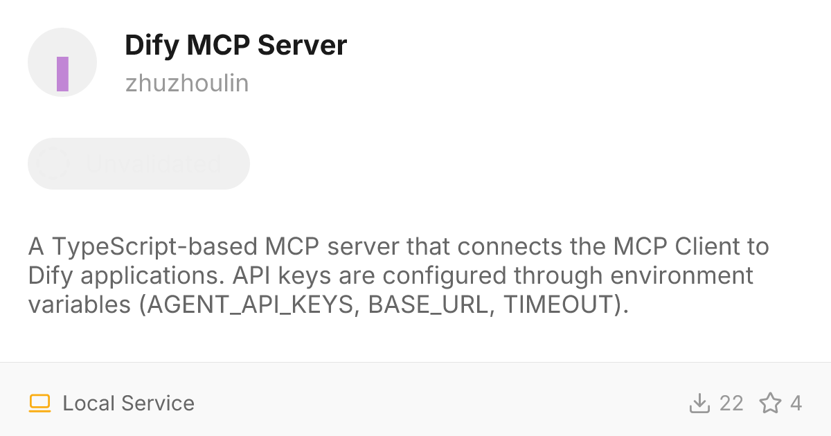 Dify MCP Server | MCP Servers · LobeHub