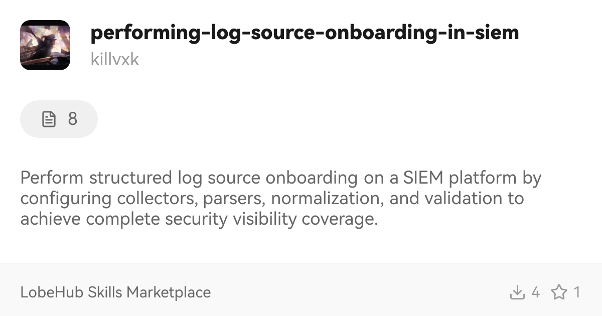 performing-log-source-onboarding-in-... · LobeHub
