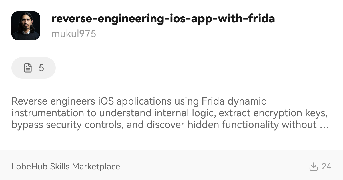 reverse-engineering-ios-app-with-fri... · LobeHub
