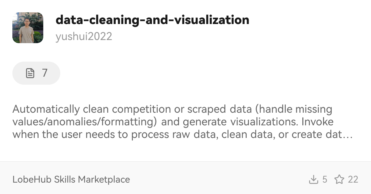data-cleaning-and-visualization | Sk... · LobeHub